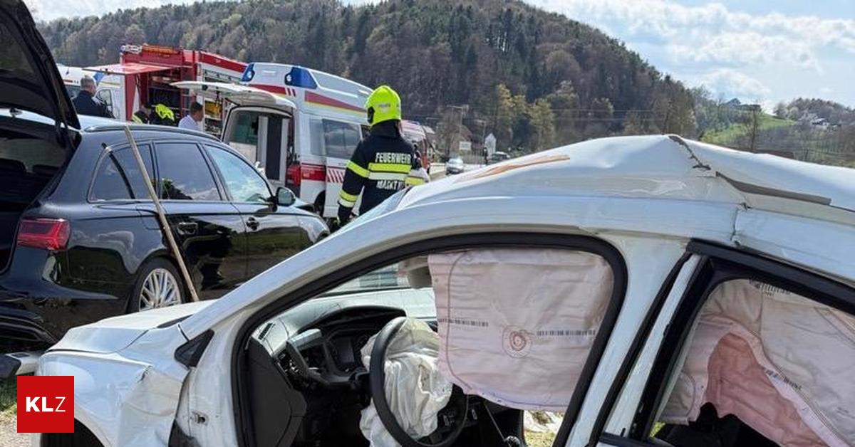 Vorrang missachtet: Vier Verletzte bei Kollision an Kreuzung in Riegersburg